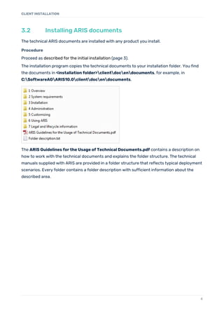 Aris client installation guide | PDF