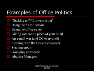 OFFICE POLITICS - Arise roby | PPSX