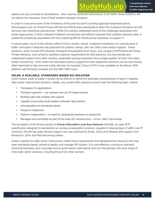 ARISTA DESIGN GUIDE Data Center Interconnection With VXLAN | PDF