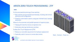 The advantages of Arista/OVH configurations, and the technologies behind building and operating ...