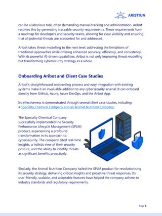 Aristiun Whitepaper- Automated Threat Modelling with Aribot | PPTX