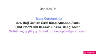 Ariston Water Heater Price List | Imaa corporation | PPT