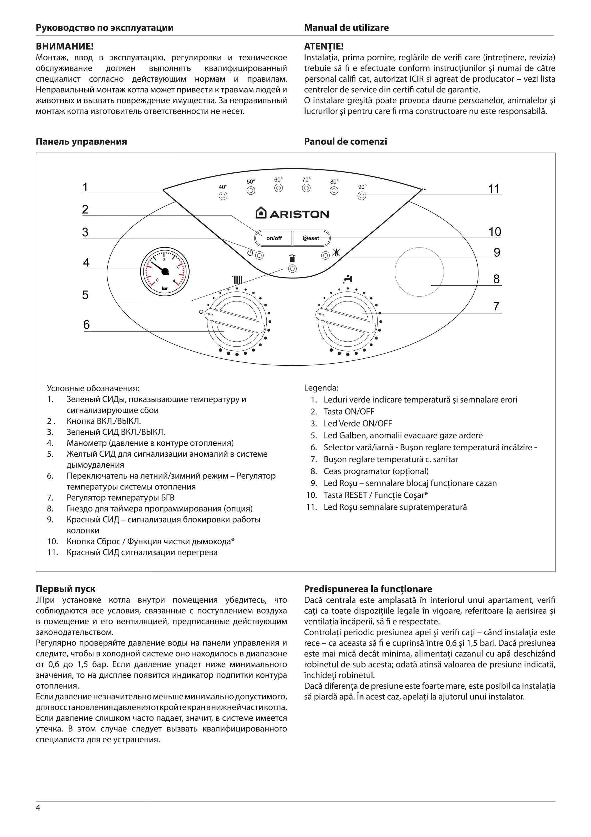 Ariston Matis 24 FF Инструкция | PDF