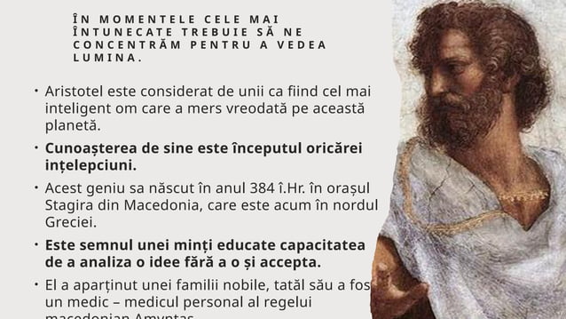 Prezentare despre Aristotel și lucruri interesante | PPT