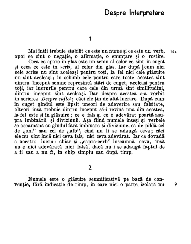 Aristotel, ammonius, stephanus comentarii la tratatul despre interpretare al lui aristotel ...