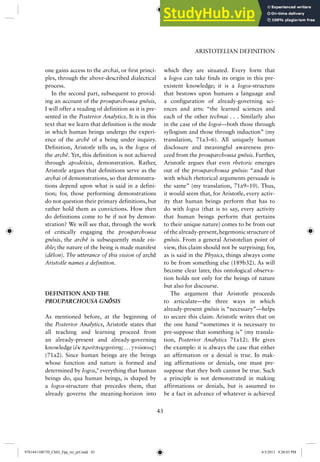 Aristotelian Definition And The Discovery Of Archai | PDF
