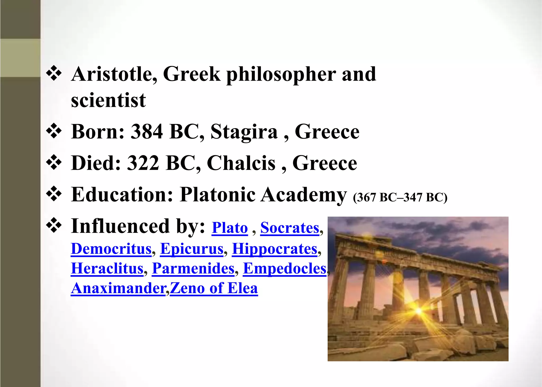Aristotle's philosopy | PPTX