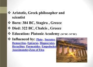 Aristotle's philosopy | PPTX