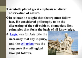 Aristotle's philosopy | PPTX