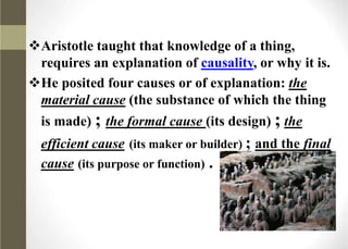 Aristotle's philosopy | PPTX