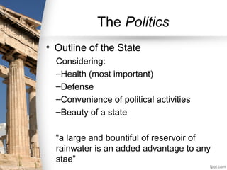 Aristotle and the Politics | PPT