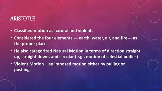 Aristotle vs. Galileo | PPTX | Physics | Science