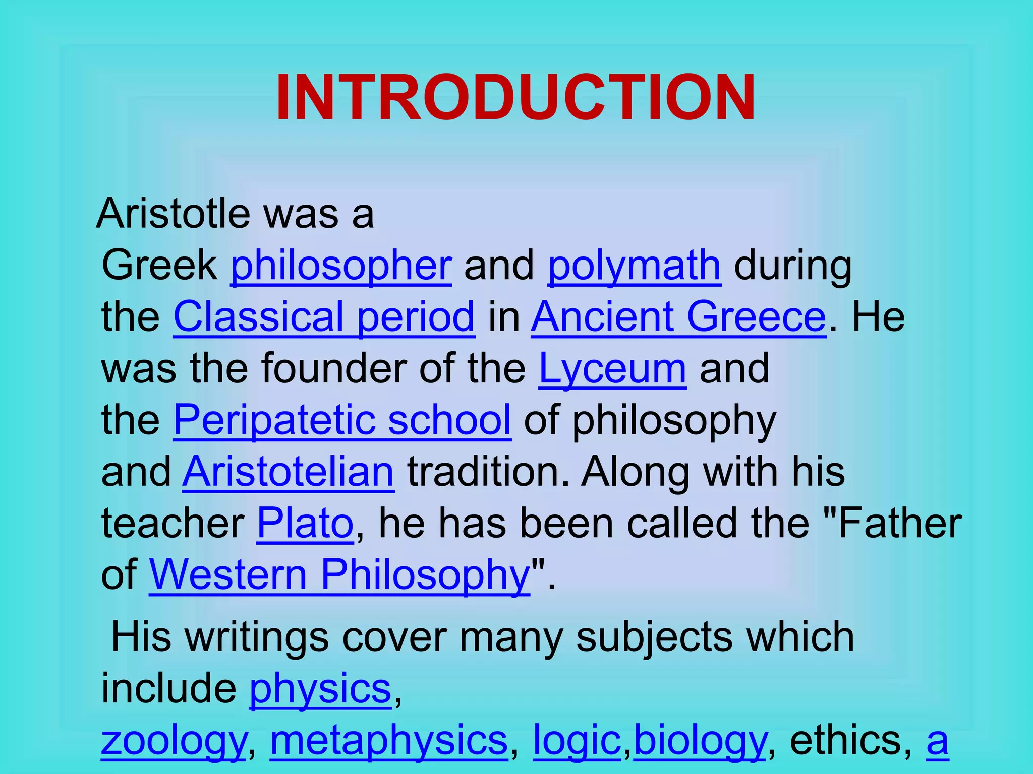 Aristotle | PPTX