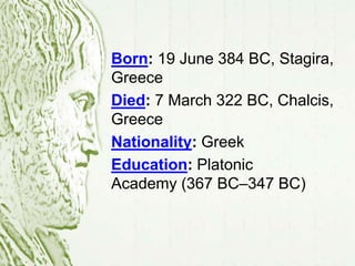 Aristotle | PPTX