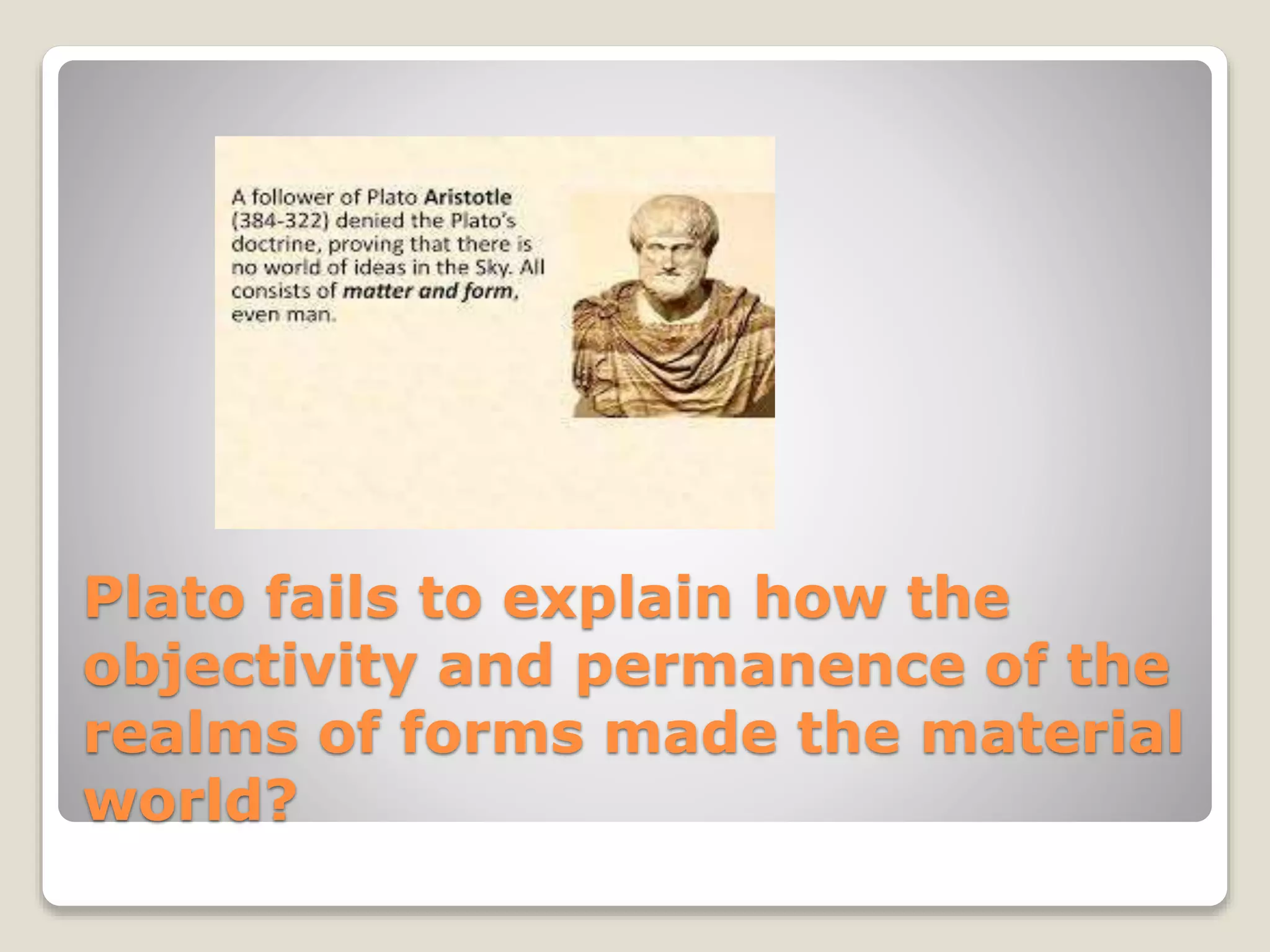 Aristotle forms and matter | PPTX