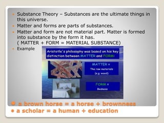 Aristotle forms and matter | PPTX