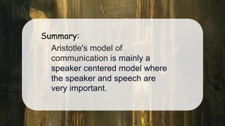 Aristotle-model-of-communication.G11 ppt | PPTX