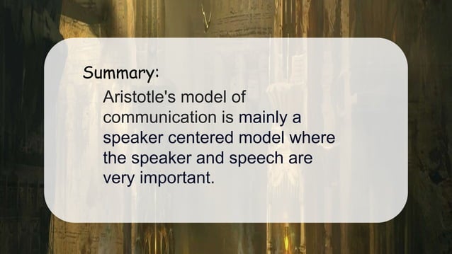 Aristotle-model-of-communication.G11 ppt | PPTX | Elections | Politics