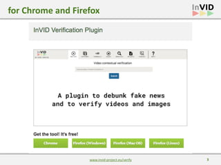 Presentation of the InVID Verification Plugin | PPT