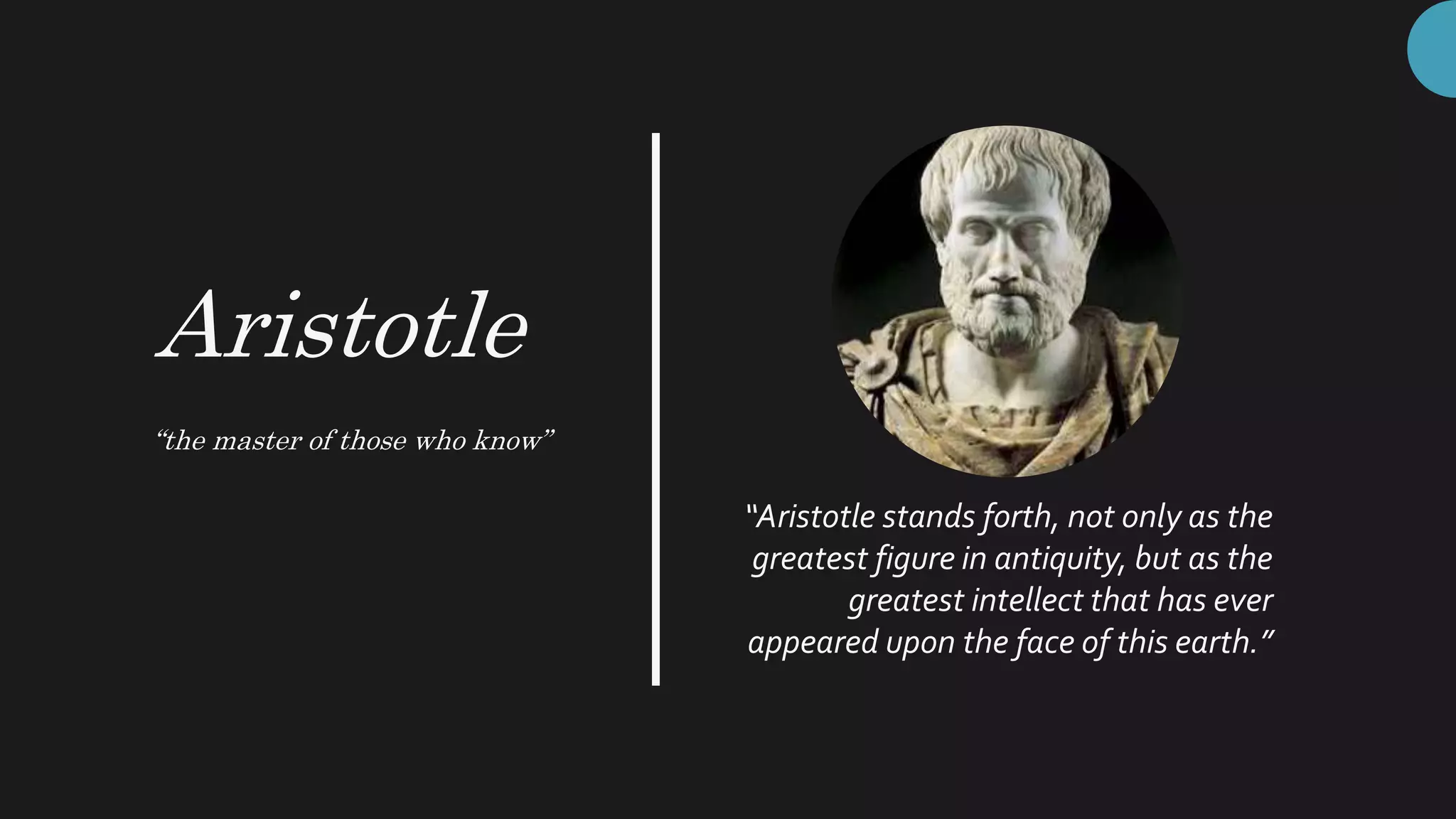 Aristotle's life and major contributions | PPTX