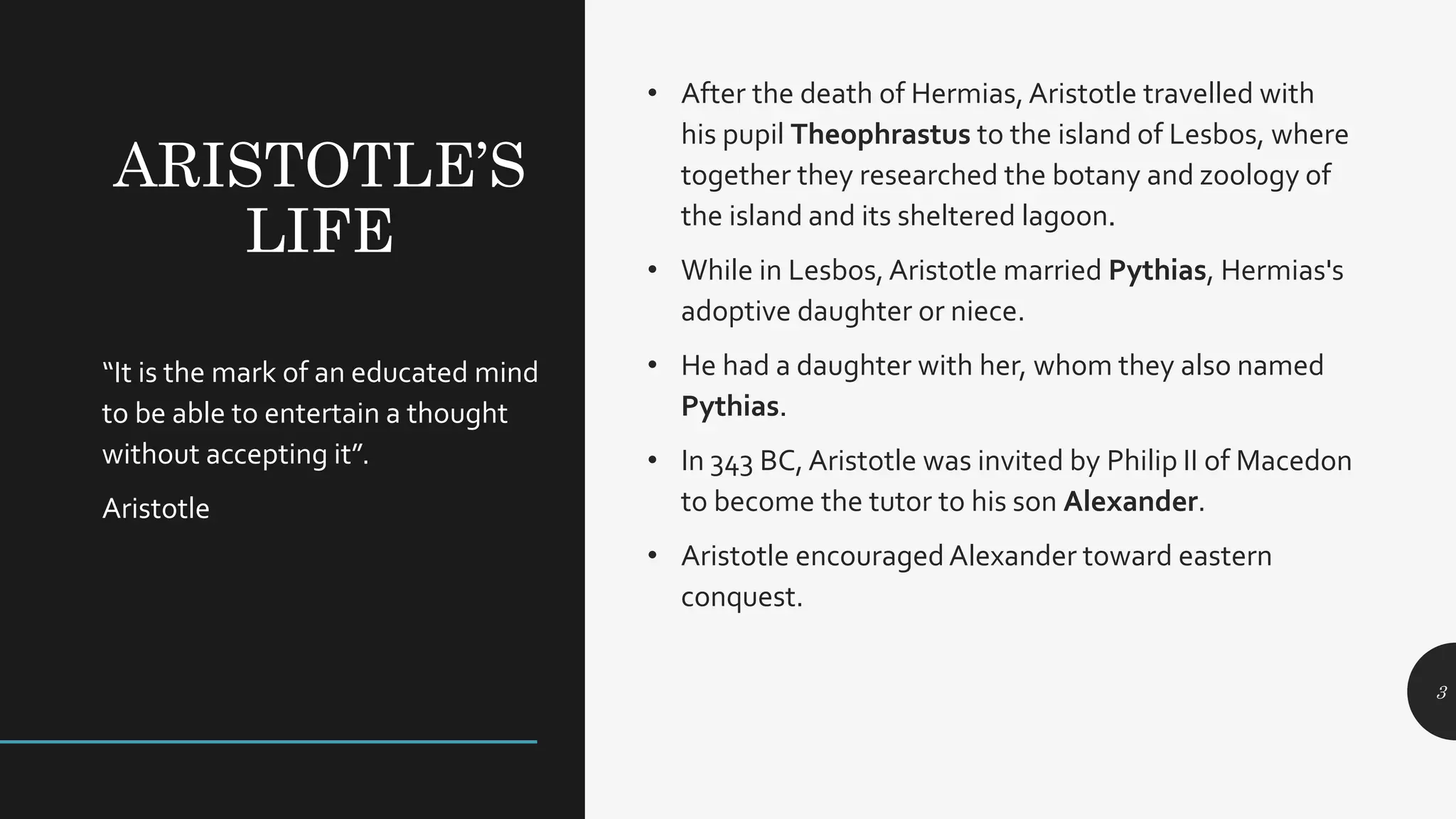 Aristotle's life and major contributions | PPTX