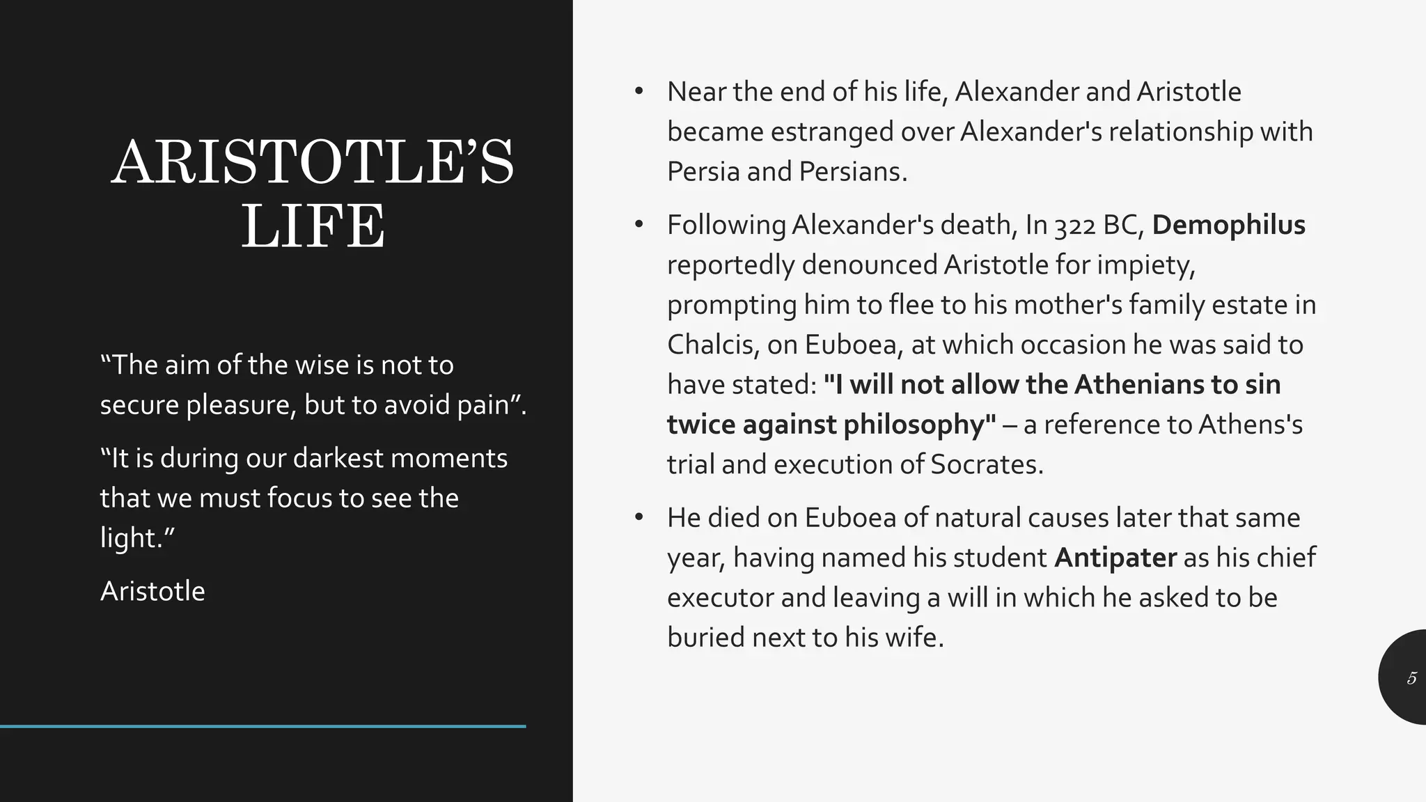 Aristotle's life and major contributions | PPTX