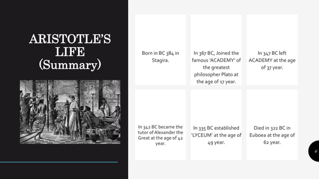 Aristotle's life and major contributions | PPTX