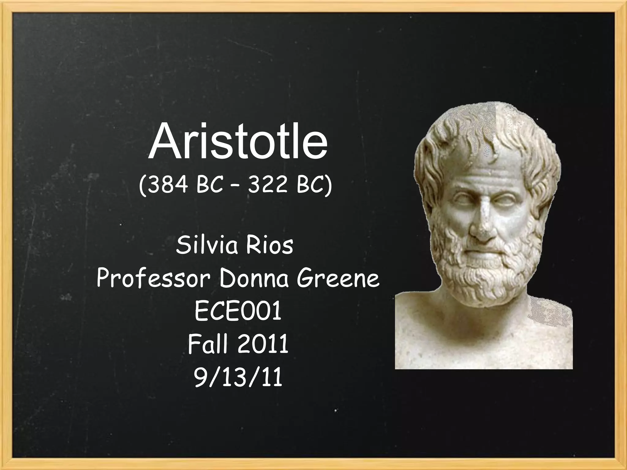 Historical Project (Aristotle) | PPT