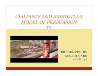 Aristotle and ciadlini's model of persuasion | PDF