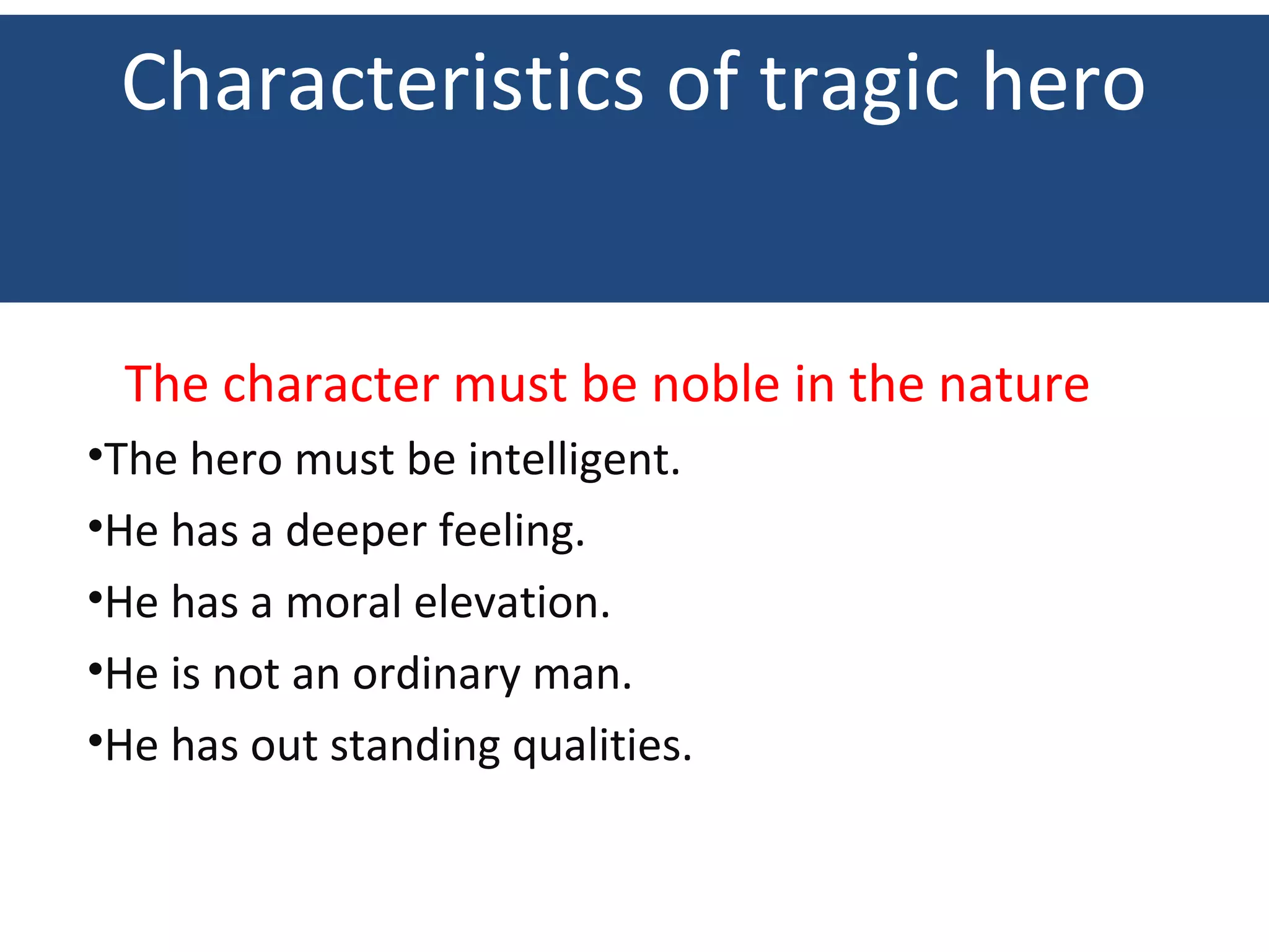 Aristotle concept of ideal tragic hero | PPT