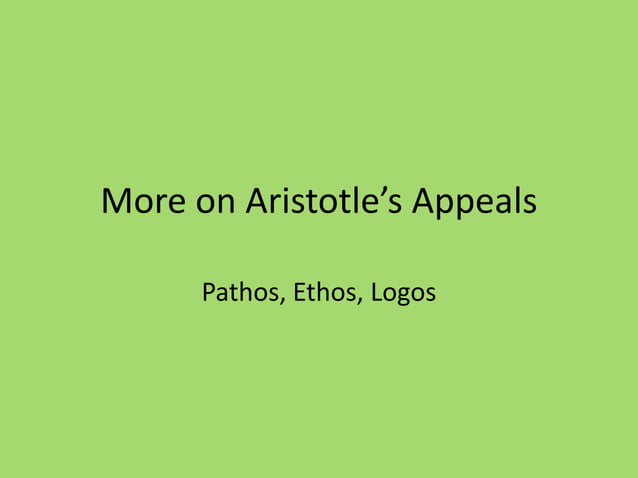 Aristotle’s appeals | PPT