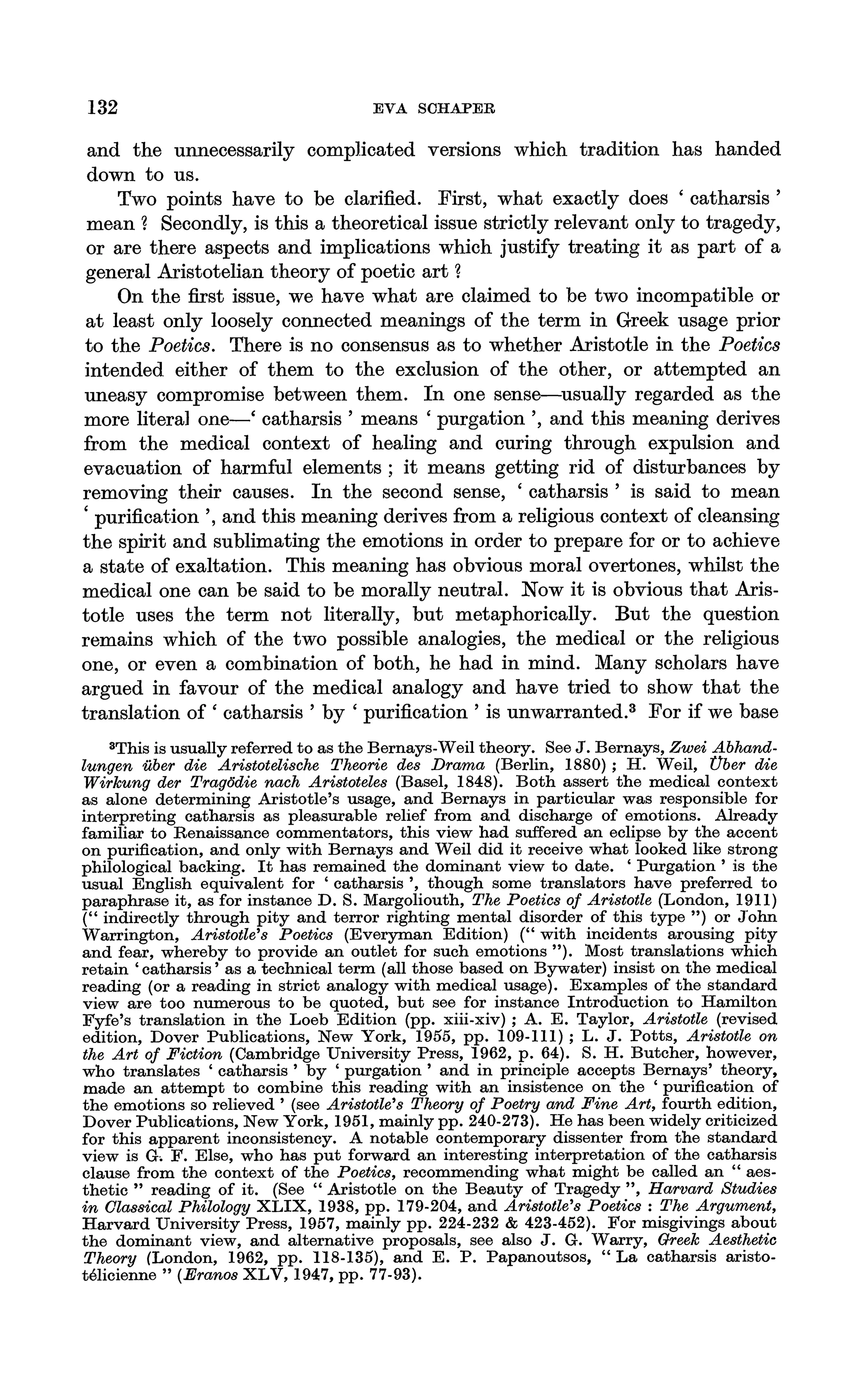 Aristotles catharsis and aesthetic pleasure, by eva shaper | PDF