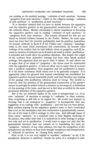 Aristotles catharsis and aesthetic pleasure, by eva shaper | PDF