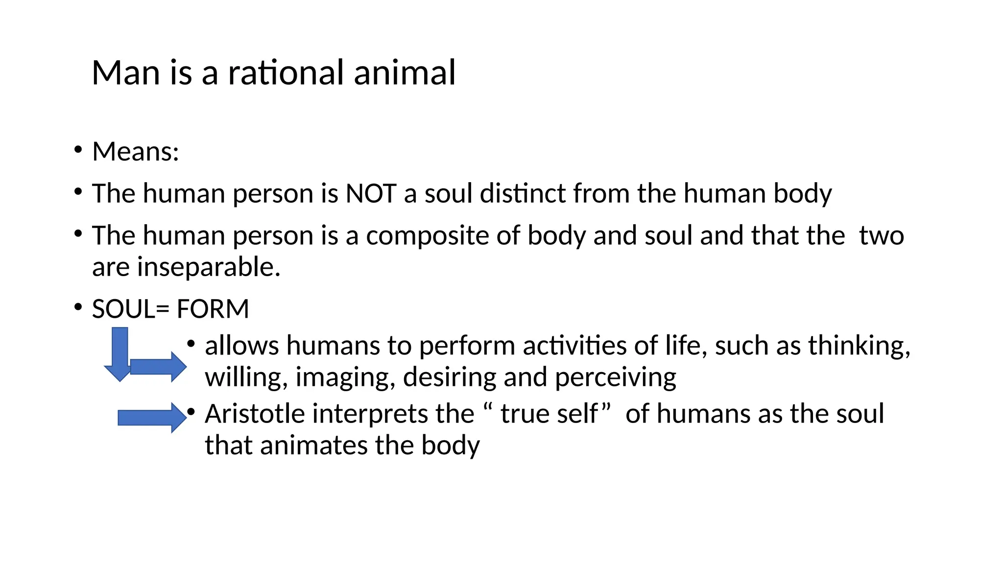 Aristotle’s Concept of Man Aristotle ppt | PPTX