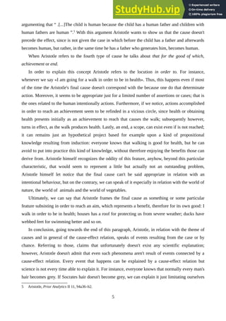 Aristotle S Four Causes | PDF