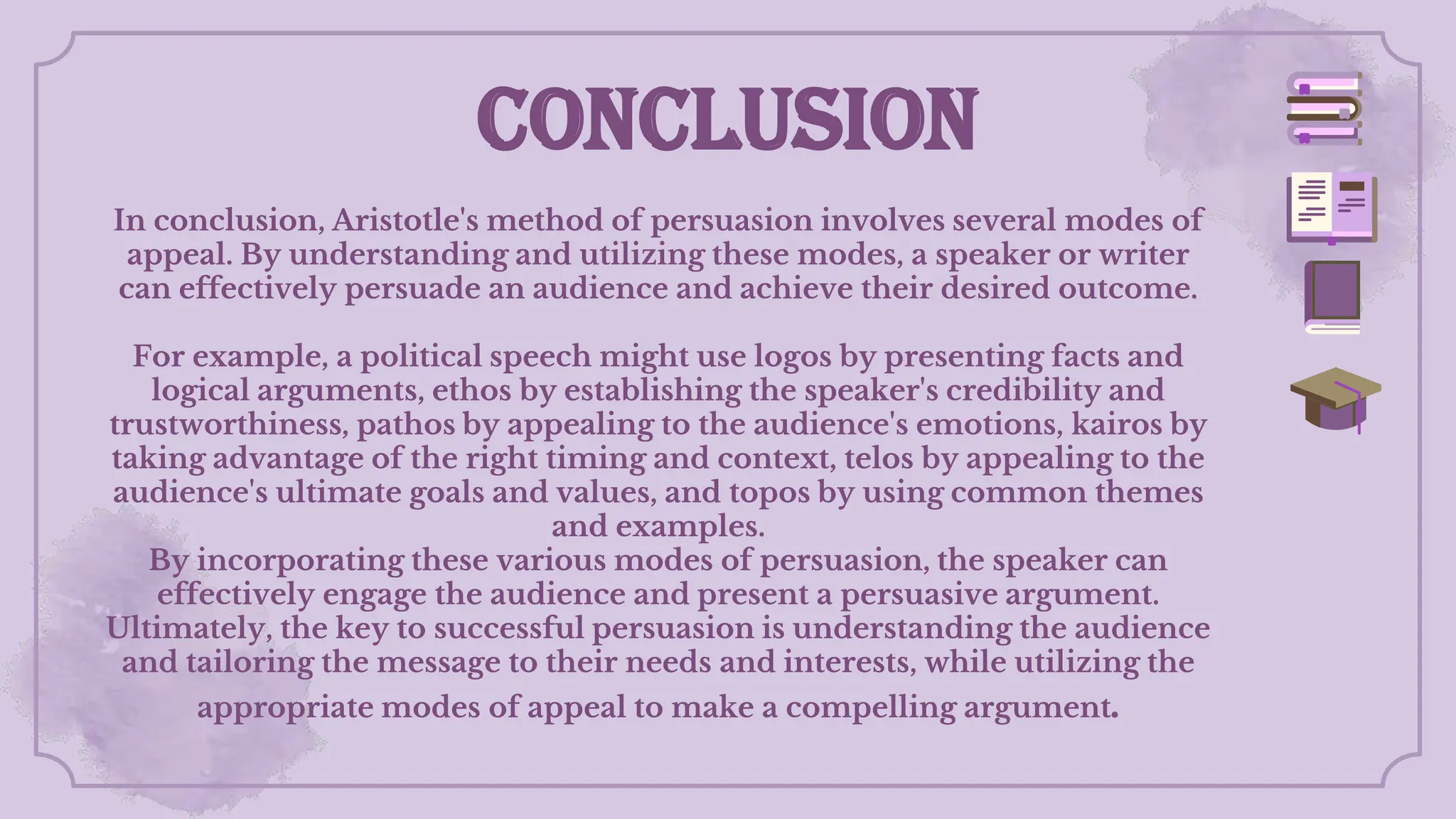 Aristotle's method of persuasion | PPTX