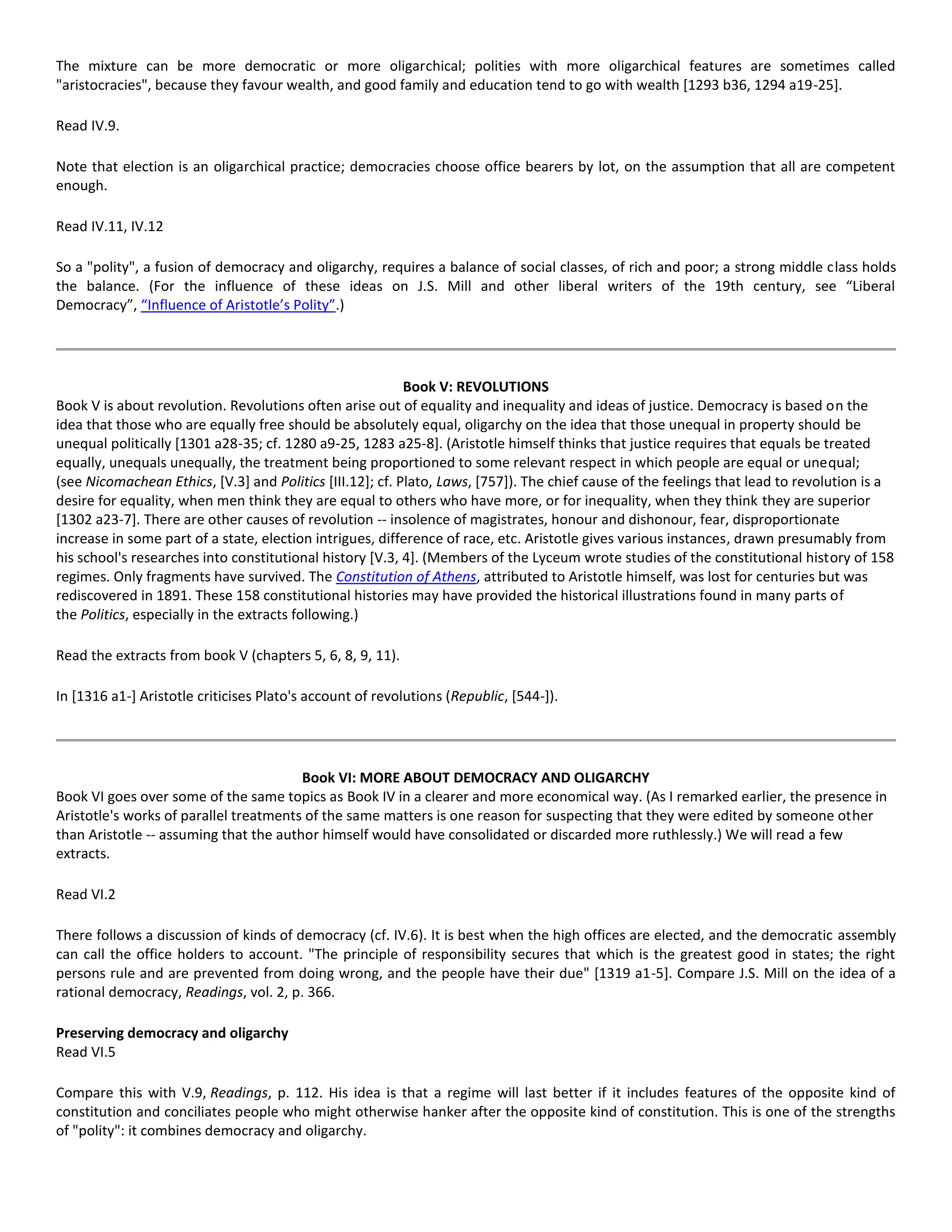 Aristotle's Politics (Summary) | DOCX