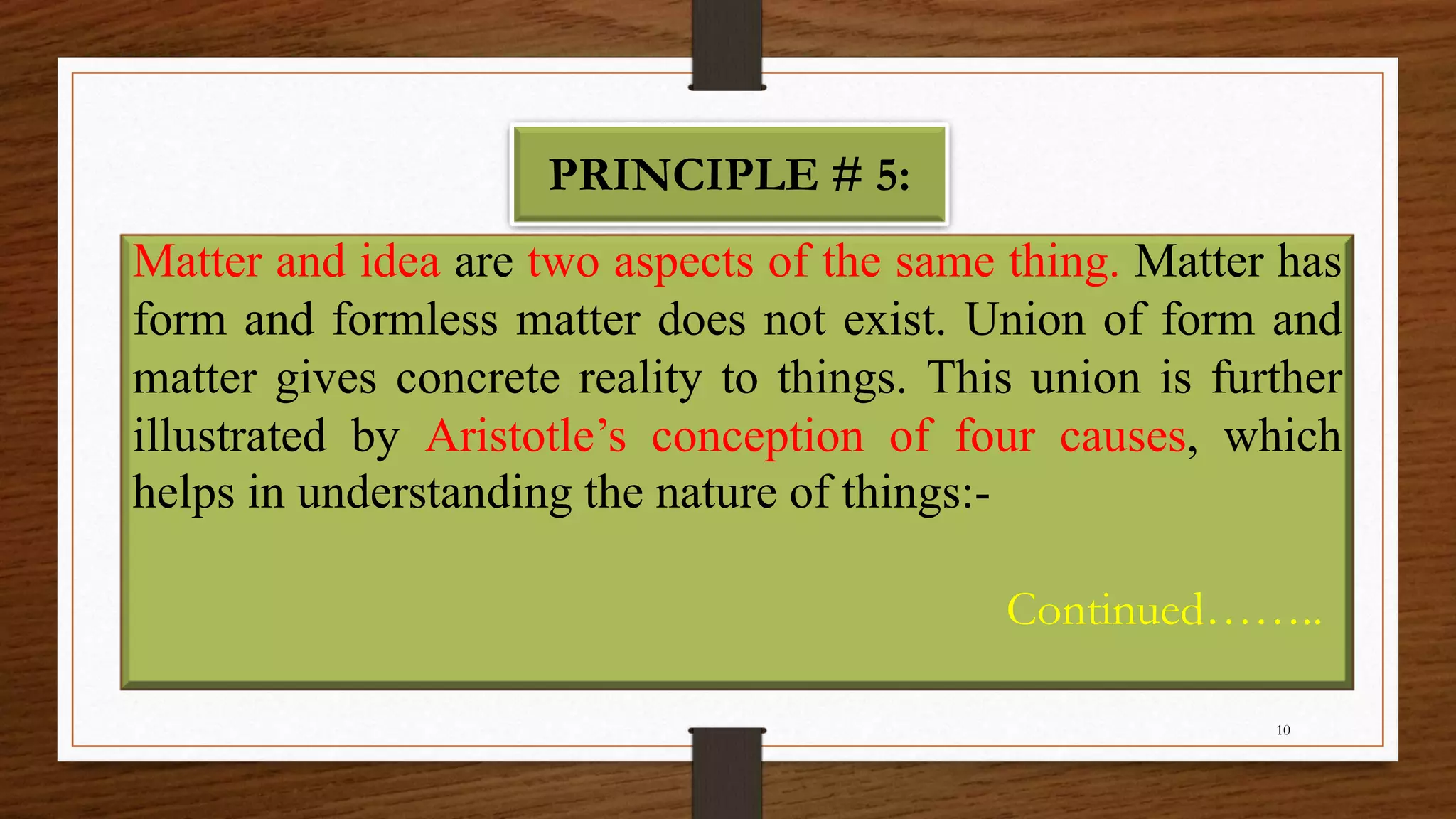 Aristotle' s realism presentation | PPTX