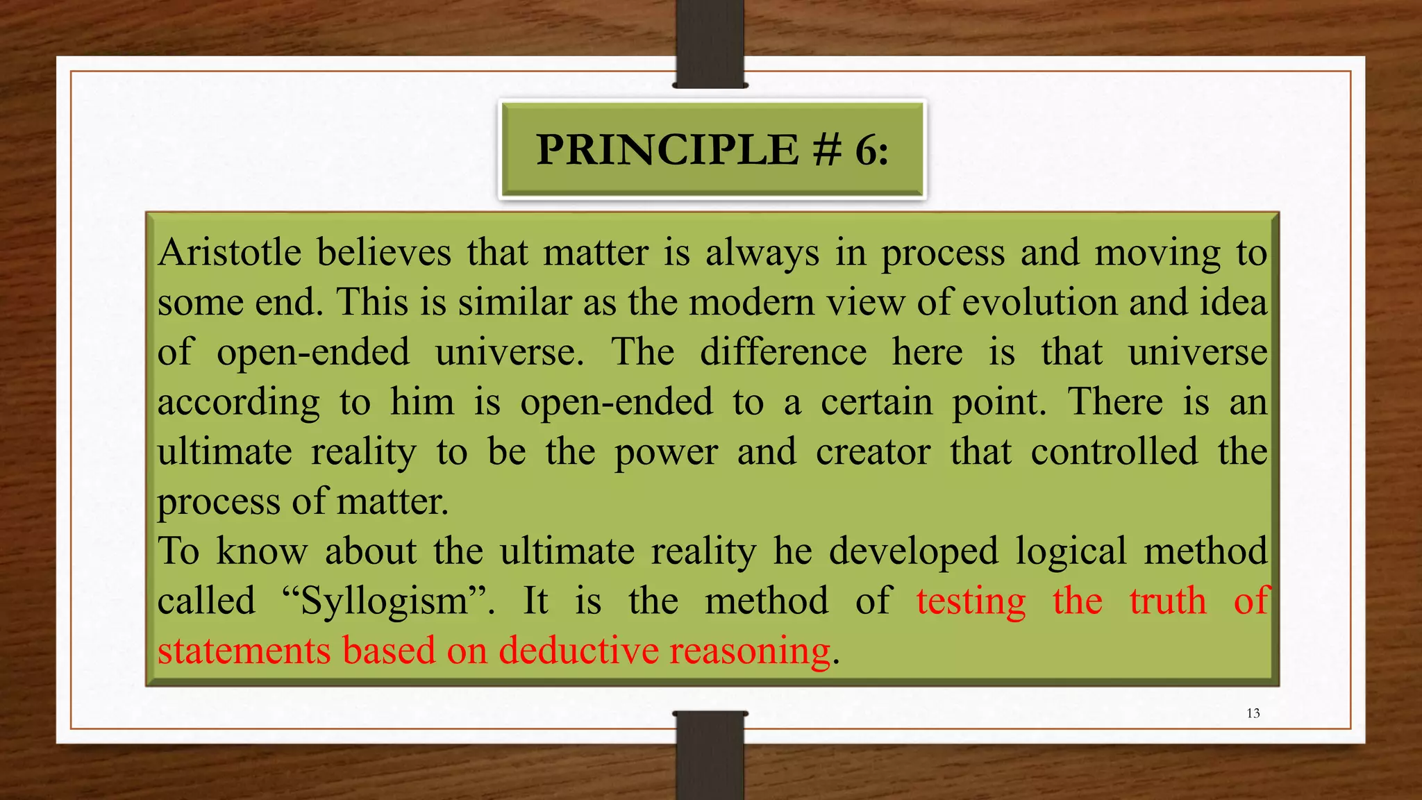 Aristotle' s realism presentation | PPTX