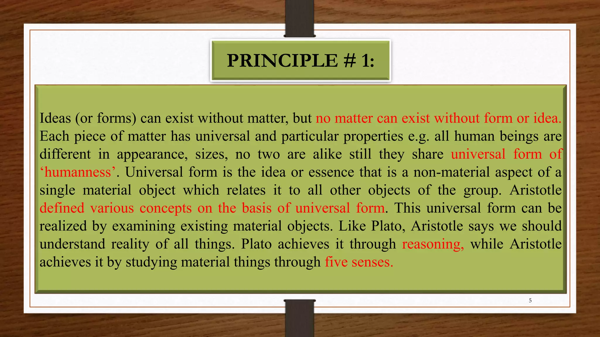 Aristotle' s realism presentation | PPTX