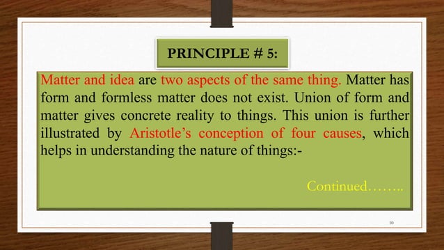 Aristotle' s realism presentation | PPTX | Religion & Spirituality