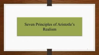 Aristotle' s realism presentation | PPTX