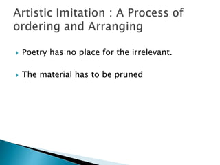 Aristotle’s theory of imitation | PPTX