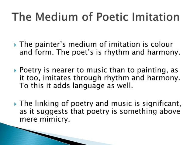 Aristotle’s theory of imitation | PPTX | Poetry | Books and Literature
