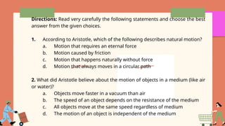 ARISTOTLE VIEW OF MOTION.PhyscialSc.pptx