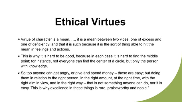 ARISTOTLE (VIRTUE ETHICS).pptx | Spirituality | Religion & Spirituality