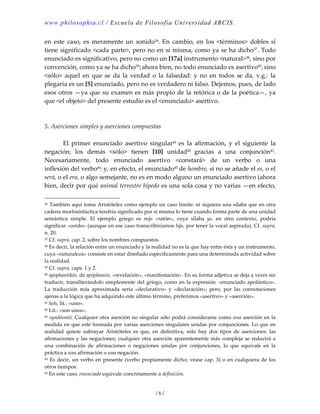 Aristóteles sobre la interpretacin | PDF