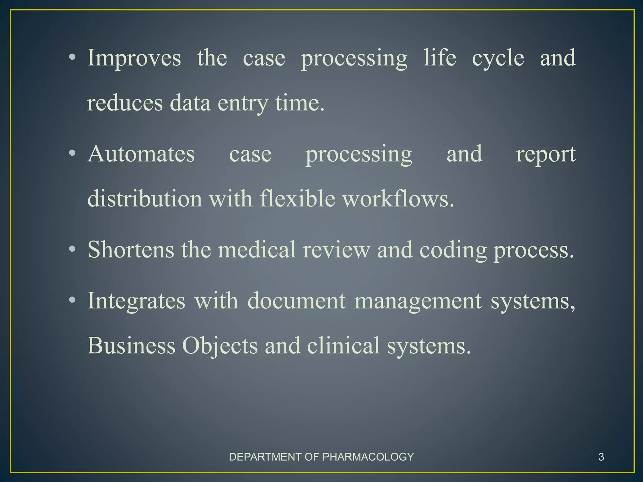 Aris G PHARMACOVIGILANCE AND VIGIFLOW | PPTX