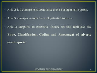 Aris G PHARMACOVIGILANCE AND VIGIFLOW | PPTX