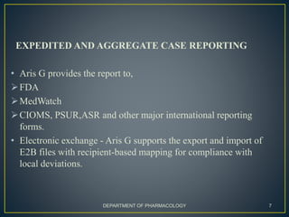 Aris G PHARMACOVIGILANCE AND VIGIFLOW | PPTX